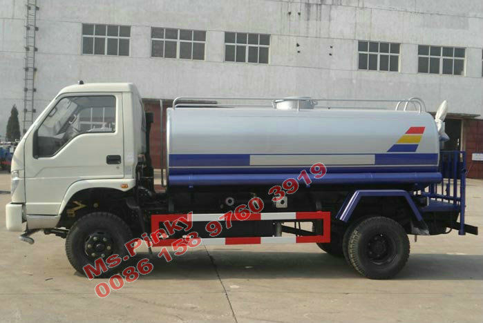 Right Hand Drive Small Water Tanker Truck FOTON Forland Water Bowser ...