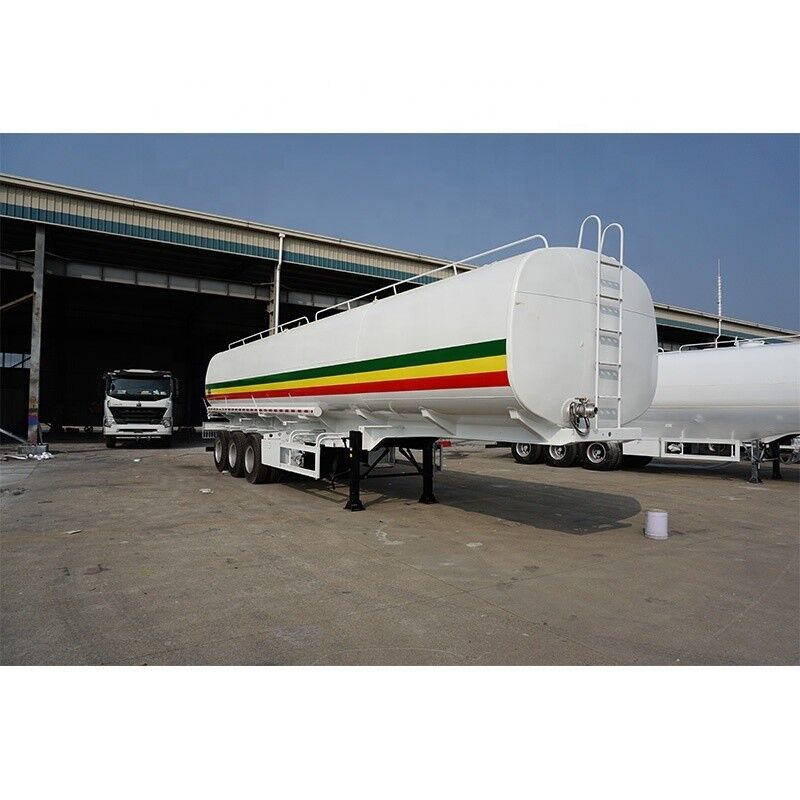 Heavy Duty 36000 Litres Fuel Tanker Semi Trailer Tri Axle Oil Tanker ...